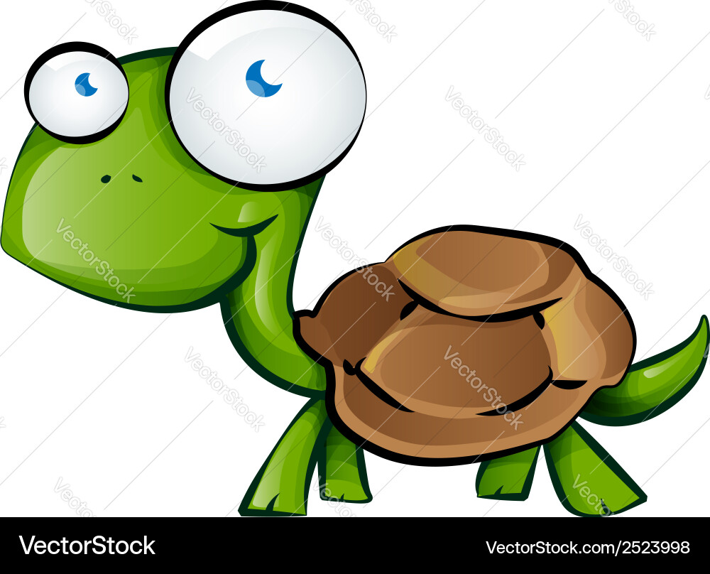 Tortoise cartoon Royalty Free Vector Image - VectorStock