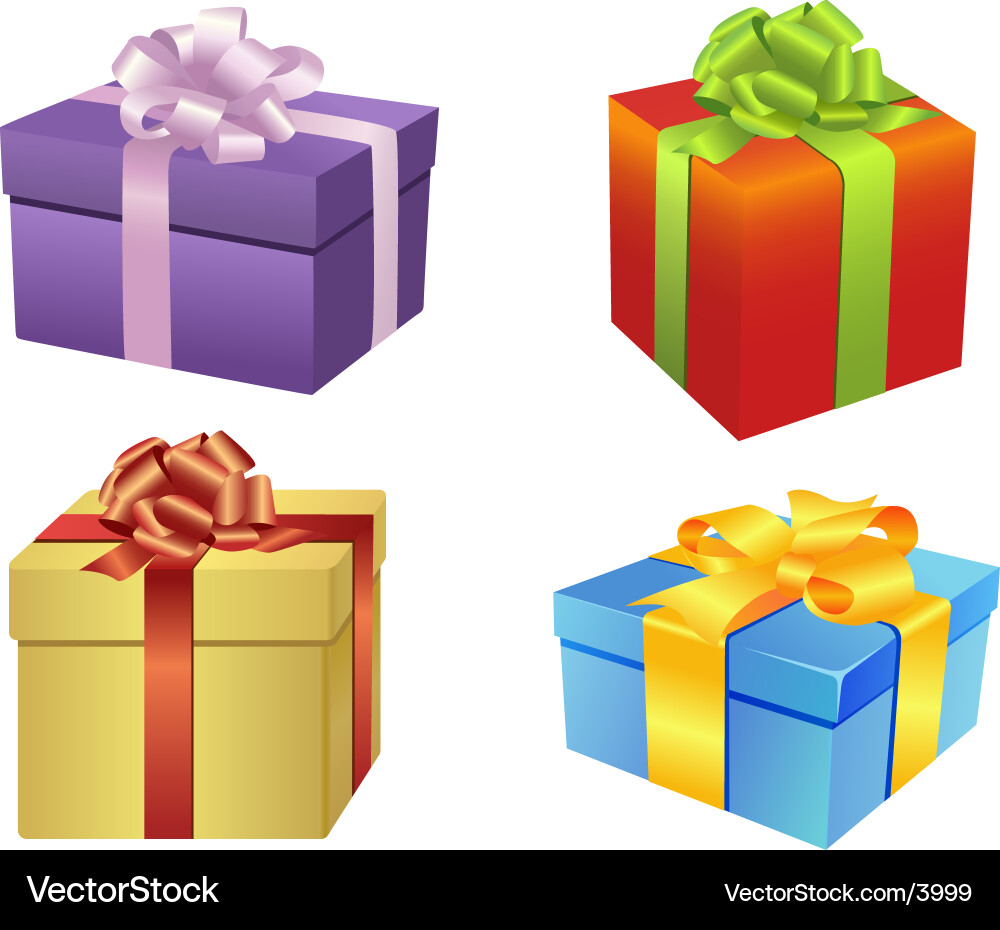 Gift boxes Royalty Free Vector Image - VectorStock