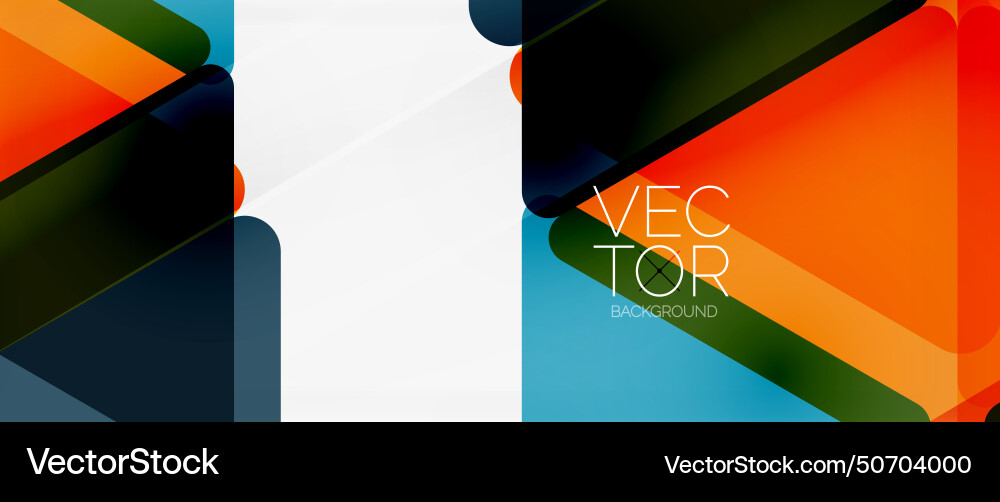 Abstract background color transparent triangles Vector Image