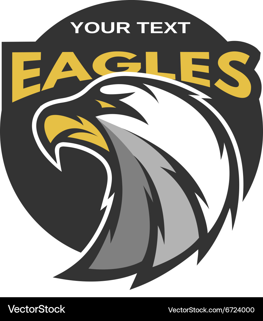 Eagle sports emblem Royalty Free Vector Image - VectorStock