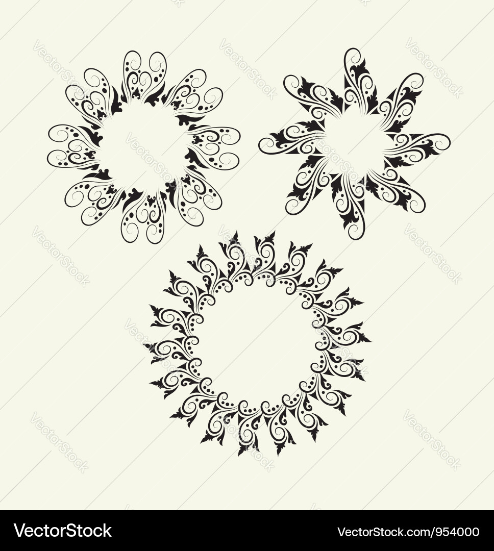 Elements 6 Royalty Free Vector Image Vectorstock