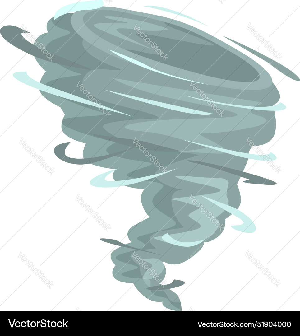 Powerful destructive tornado rotating natural Vector Image