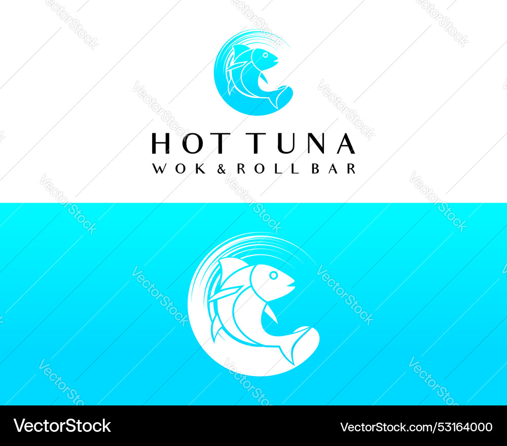 Tuna logo Royalty Free Vector Image - VectorStock