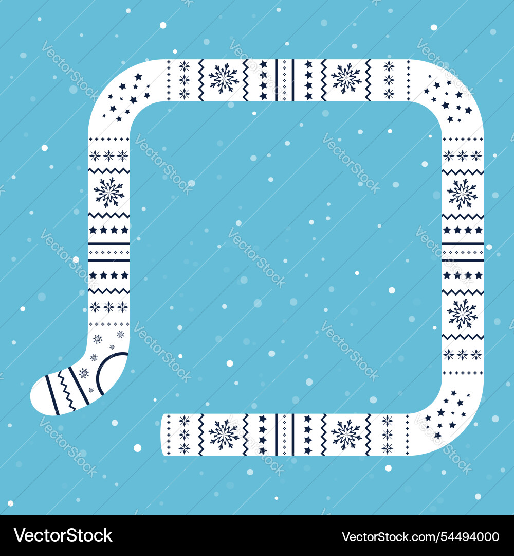 White christmas sock for gifts with pattern design