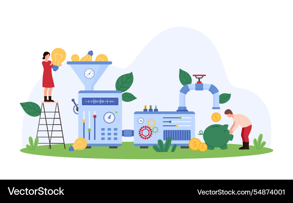Business idea monetization fund of success Vector Image