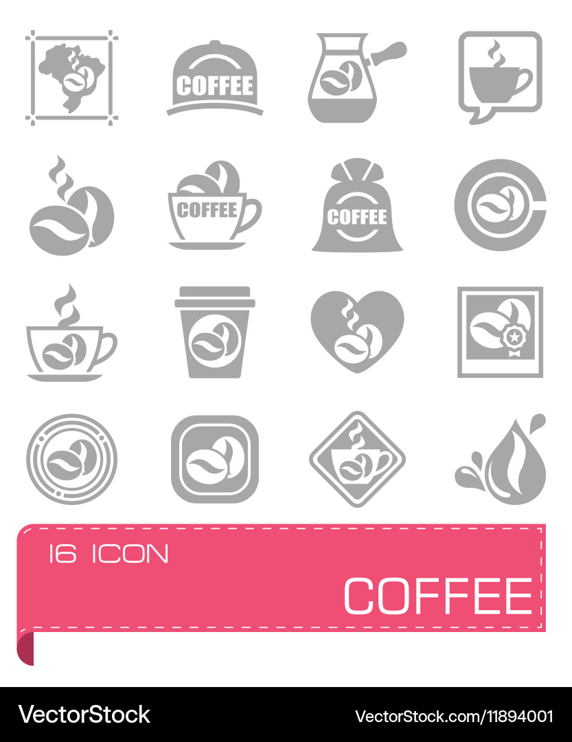 Coffee set Royalty Free Vector Image - VectorStock