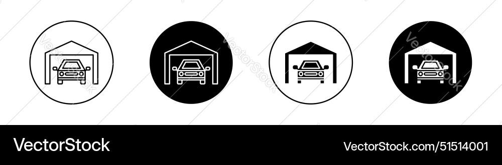 Garage car icon Royalty Free Vector Image - VectorStock