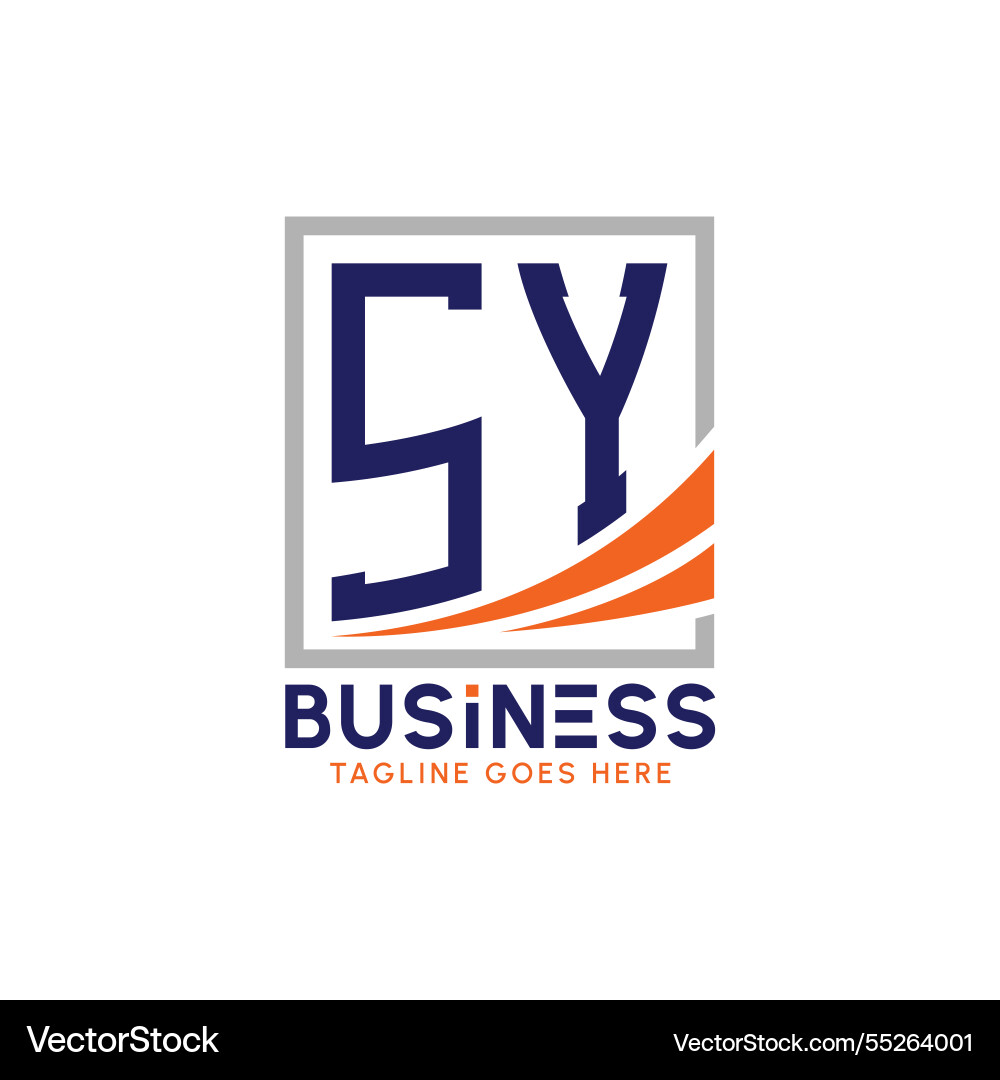 Letter sy business logo modern – Royalty-Free Vector | VectorStock