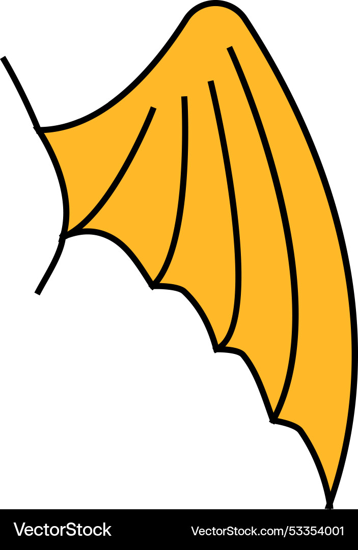 Vampire wing icon color Royalty Free Vector Image