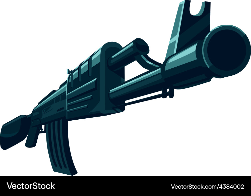 Automatic weapon Royalty Free Vector Image - VectorStock