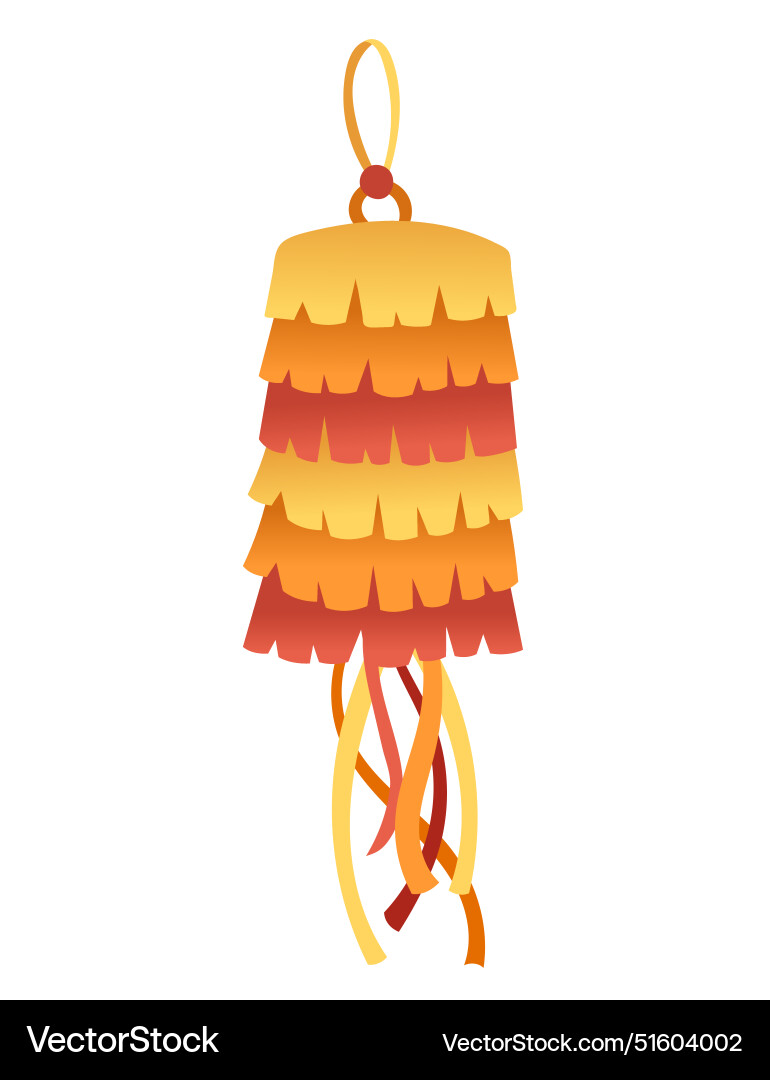 Colorful candy shaped pinata tradition carnival Vector Image