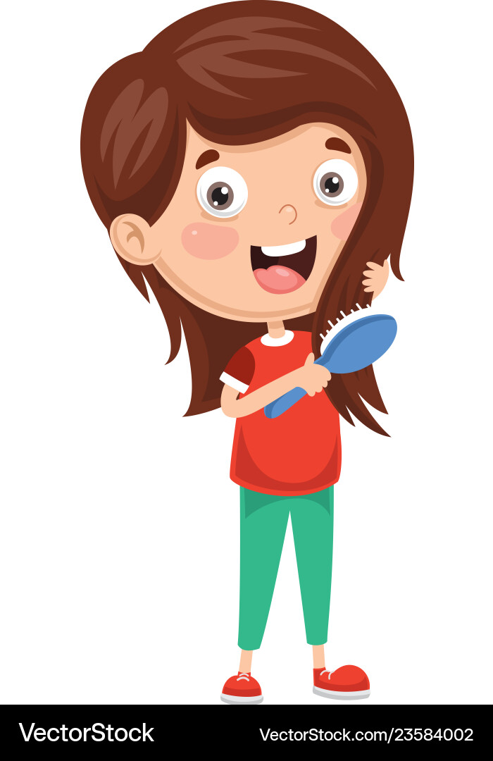 Brushing Hair Cartoon at Trevor Roy blog