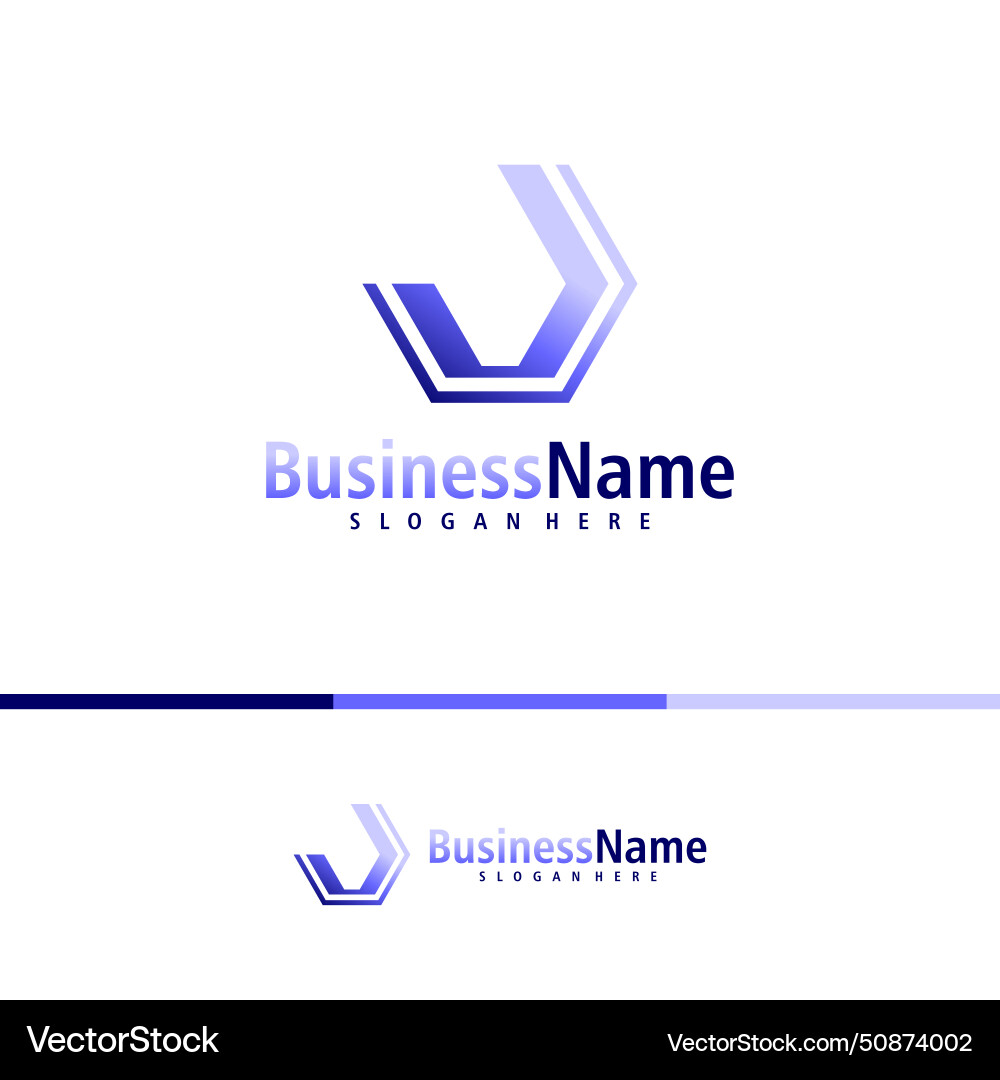 Letter j logo design creative initial j logo Vector Image