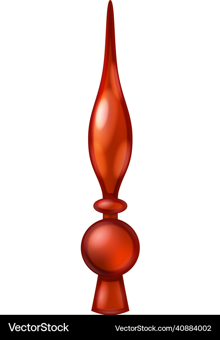 Red top ornament composition Royalty Free Vector Image