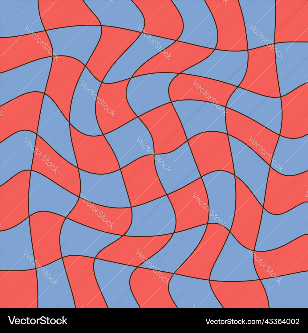 Retro background with optical illusion altered Vector Image