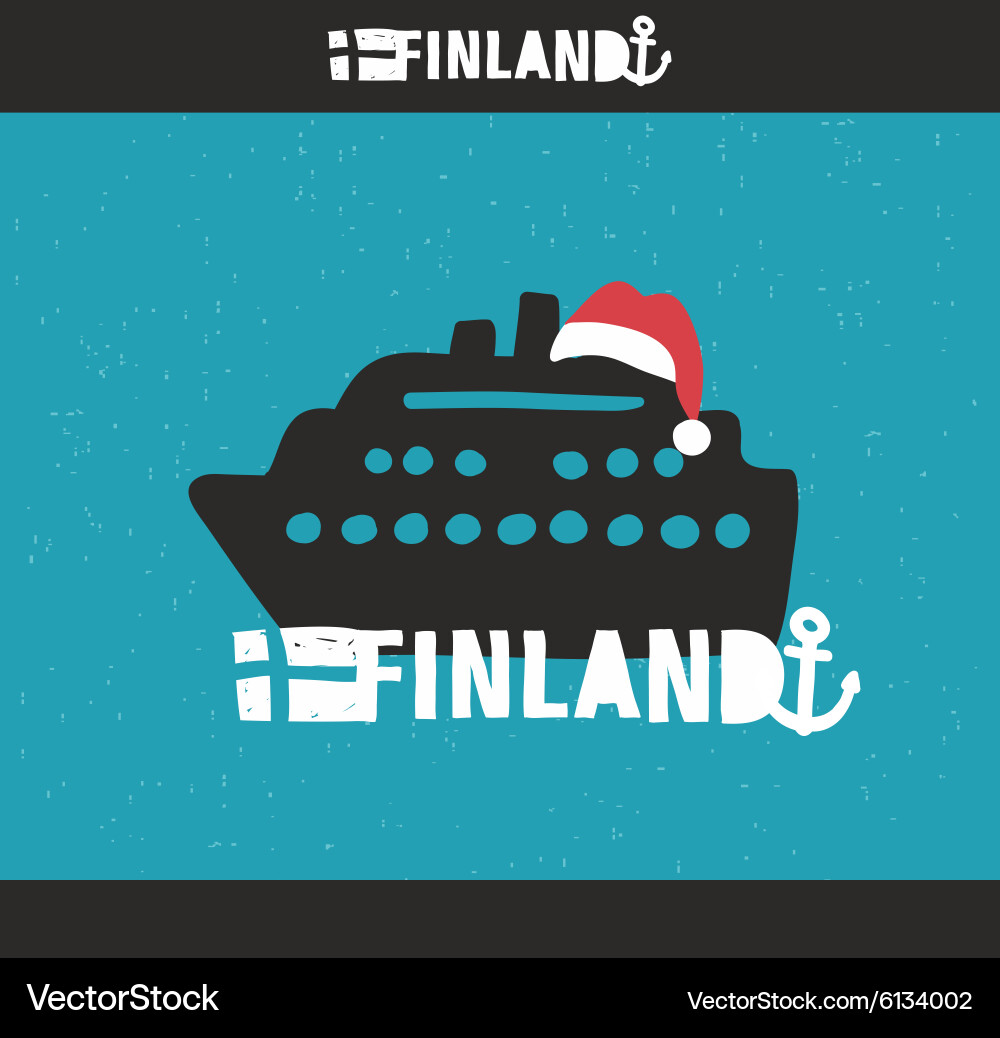 Scandinavian Finland Emblem Royalty Free Vector Image