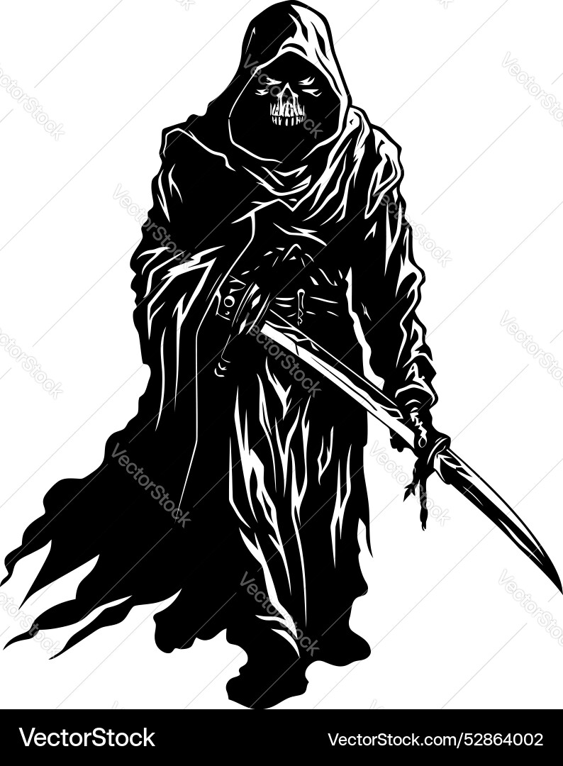 Shadows sinister arsenal combat reaper icon grim Vector Image
