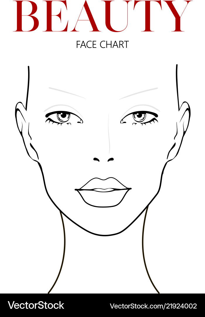 Printable Blank Face Charts