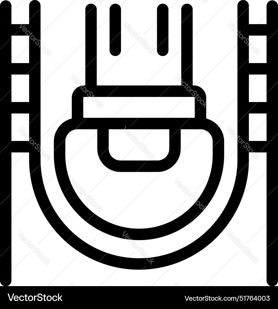 Big drop ride with ladder accessing loading Vector Image Big drop ride with ladder accessing loading Vector Image