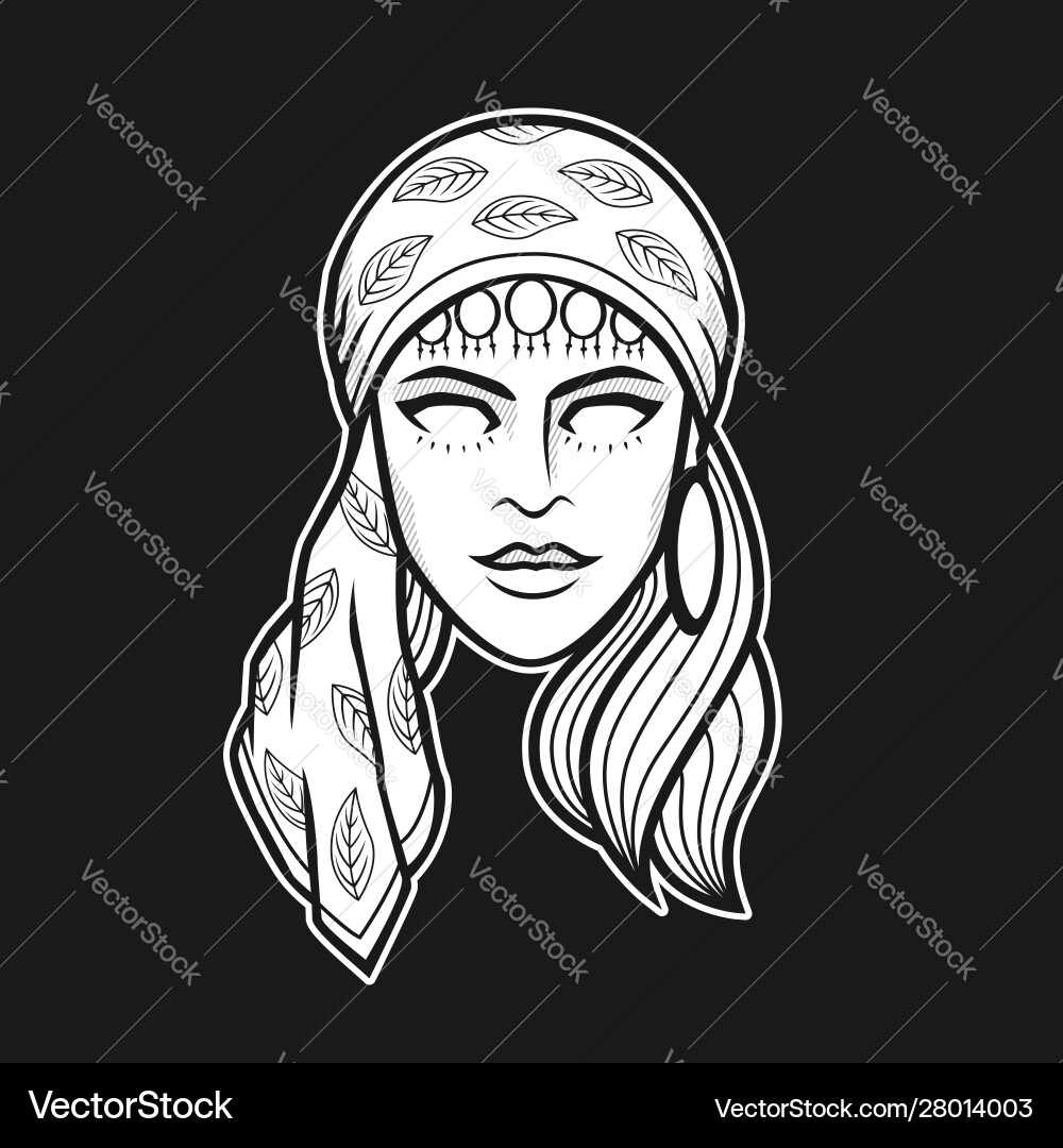 Gypsy Girl Drawing Old Gypsy Woman Stock Illustrations – 195 Old