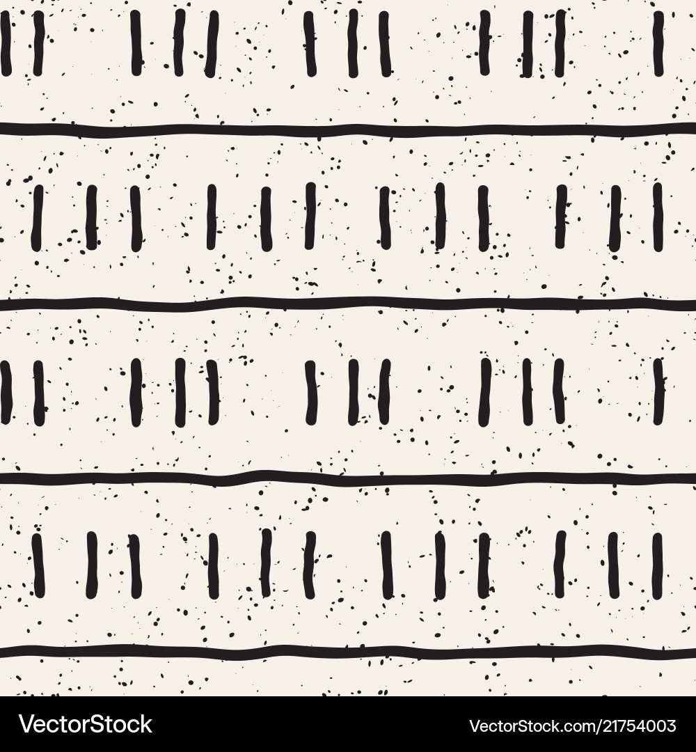 Hand drawn style ethnic seamless pattern abstract Vector Image