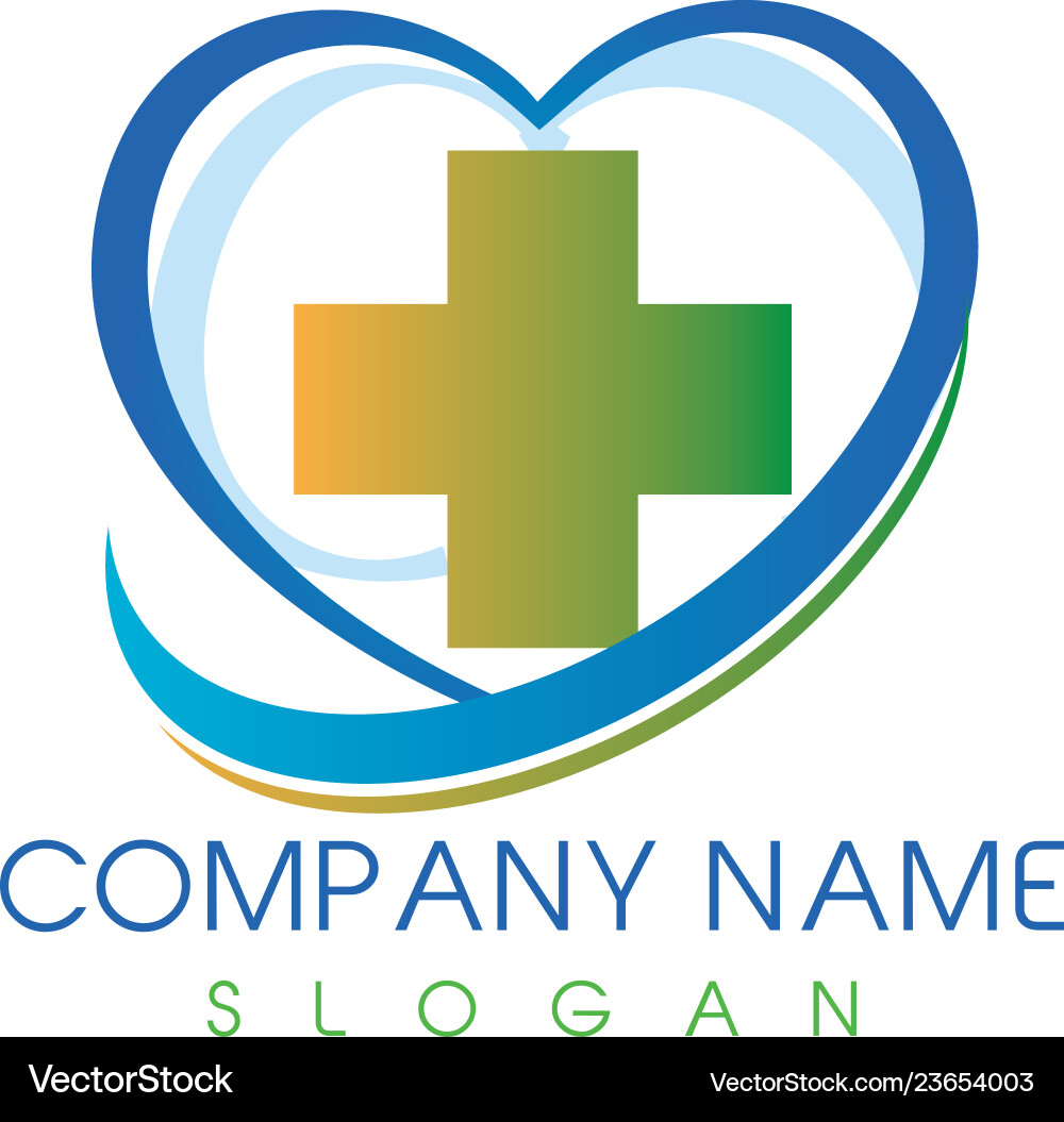 Modern Healthcare Logo Royalty Free Vector Image