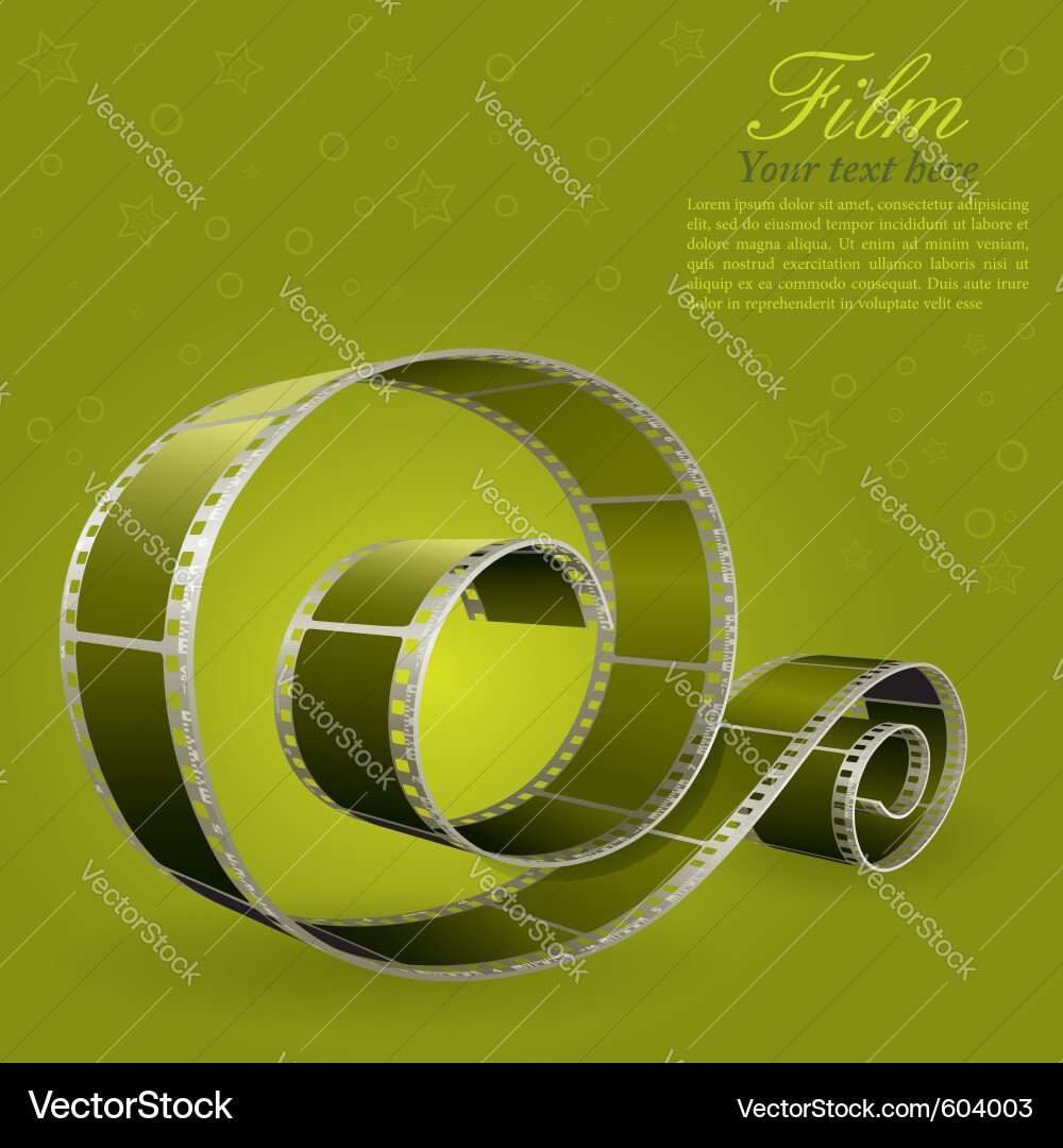 Photographic film element Royalty Free Vector Image