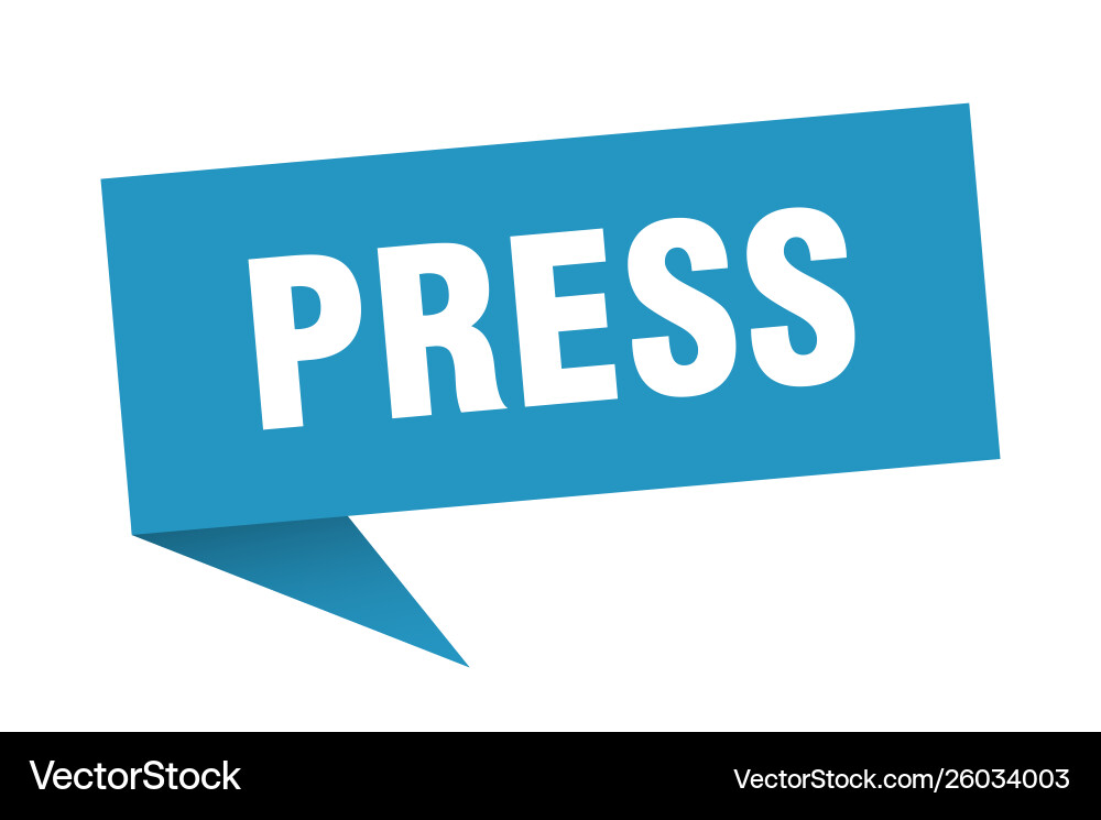 Press Royalty Free Vector Image - VectorStock
