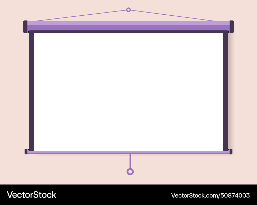 Projected screen Royalty Free Vector Image - VectorStock