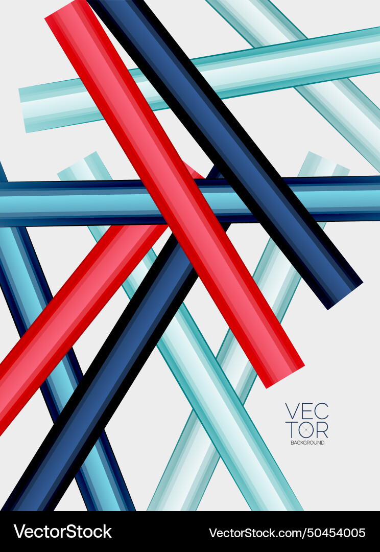 Abstract color straight lines background Vector Image