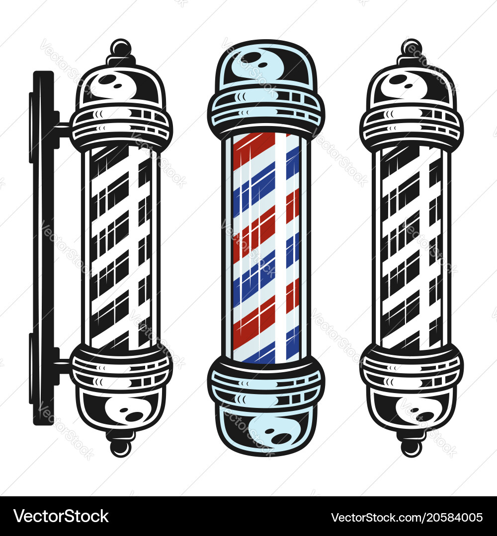Vintage Barber Shop Pole