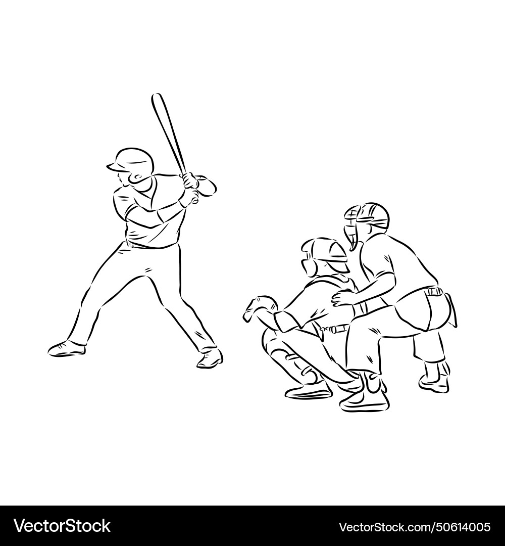 Doodle style baseball and glove in format Vector Image