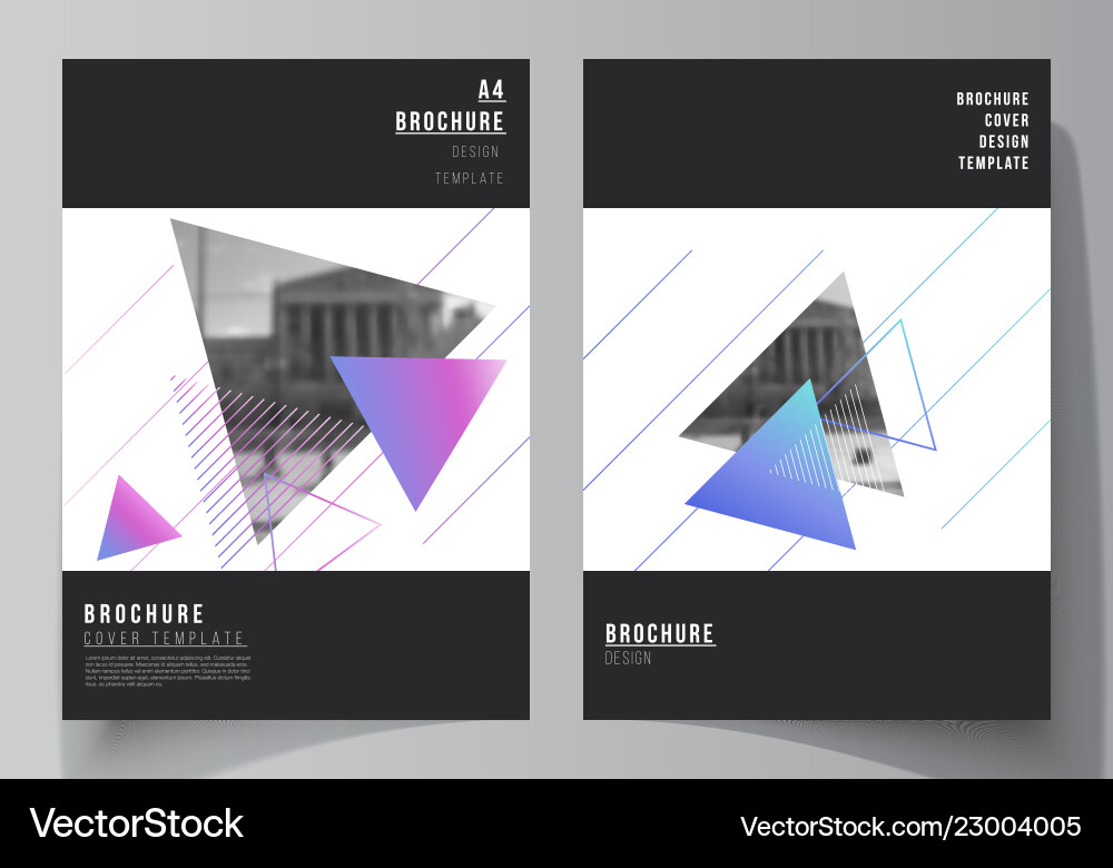 Layout of a4 format modern cover Royalty Free Vector Image