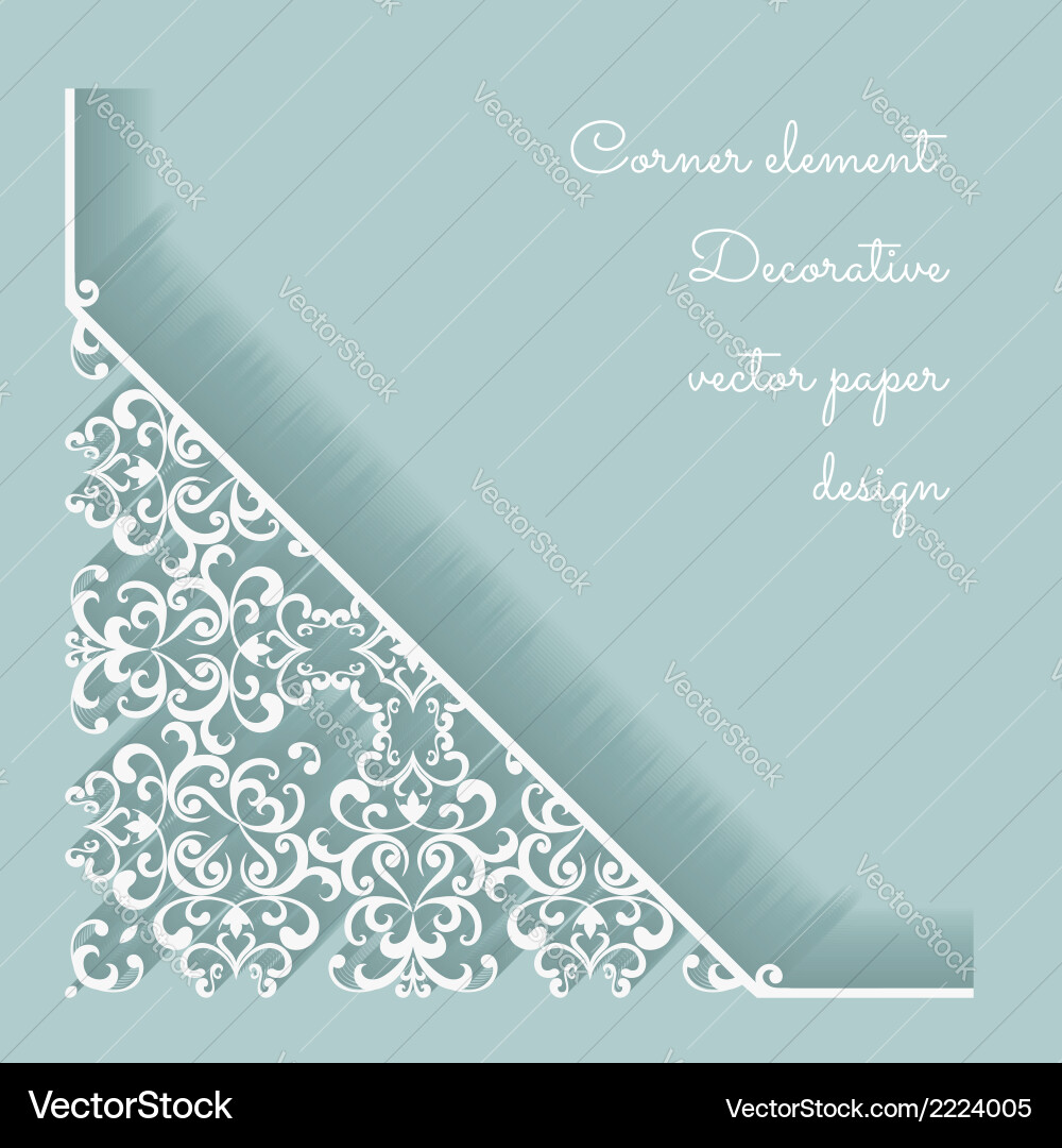 Lace Corner Vector Black Lace Corner Vector Stock Illustrations
