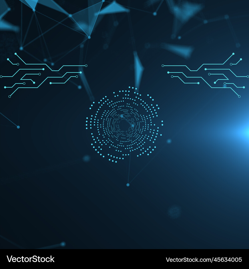 Technology background futuristic ai Royalty Free Vector