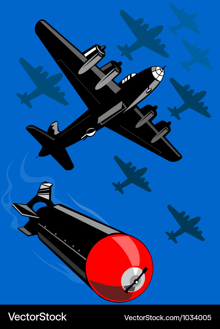 Ww2 Bomber Planes Dropping Bombs