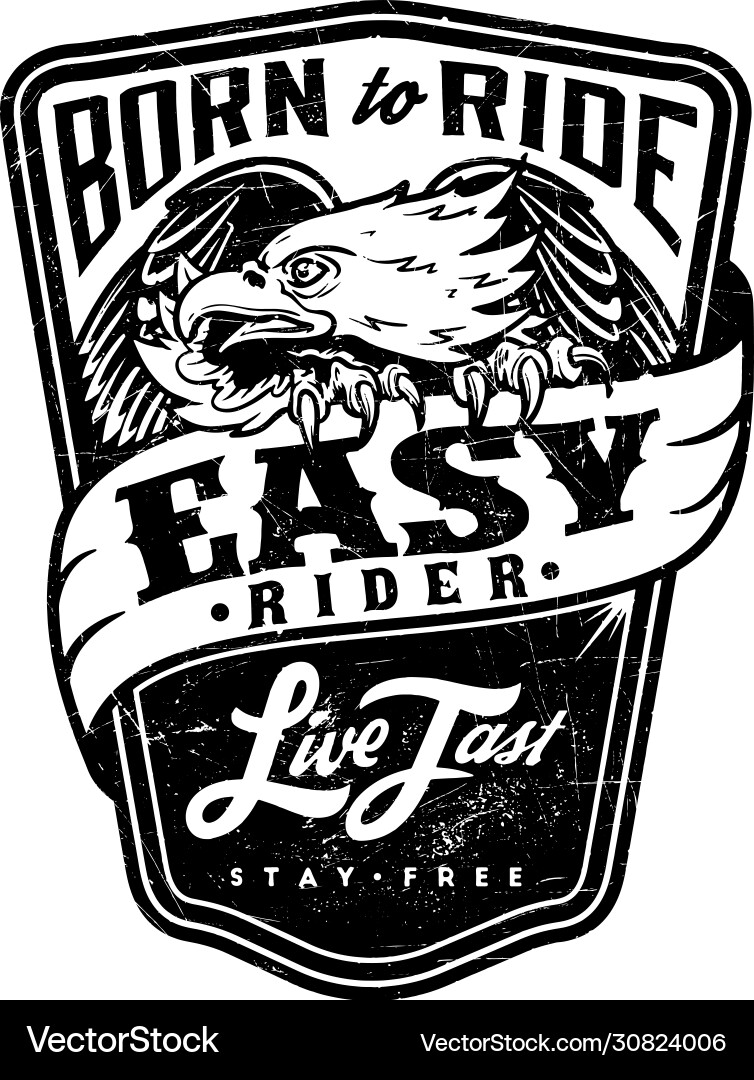 Easy rider Royalty Free Vector Image - VectorStock