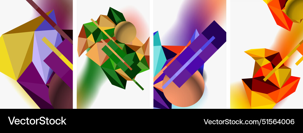 Minimal geometry circle line and square design Vector Image