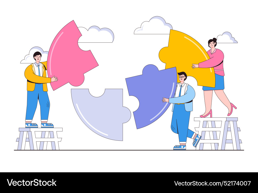 Financial management statistics and business Vector Image