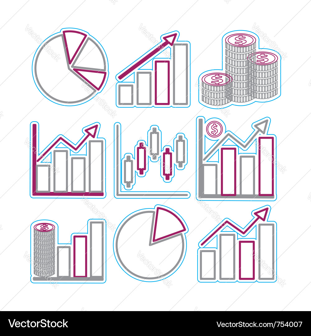 Graphs Royalty Free Vector Image - VectorStock