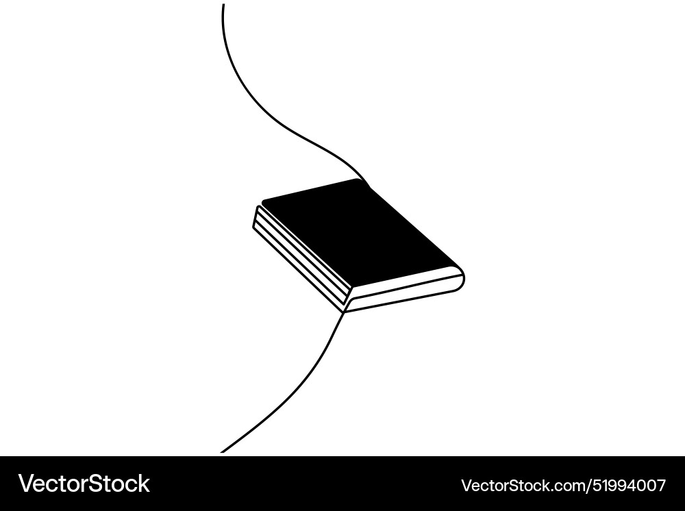 Open book silhouette art Royalty Free Vector Image