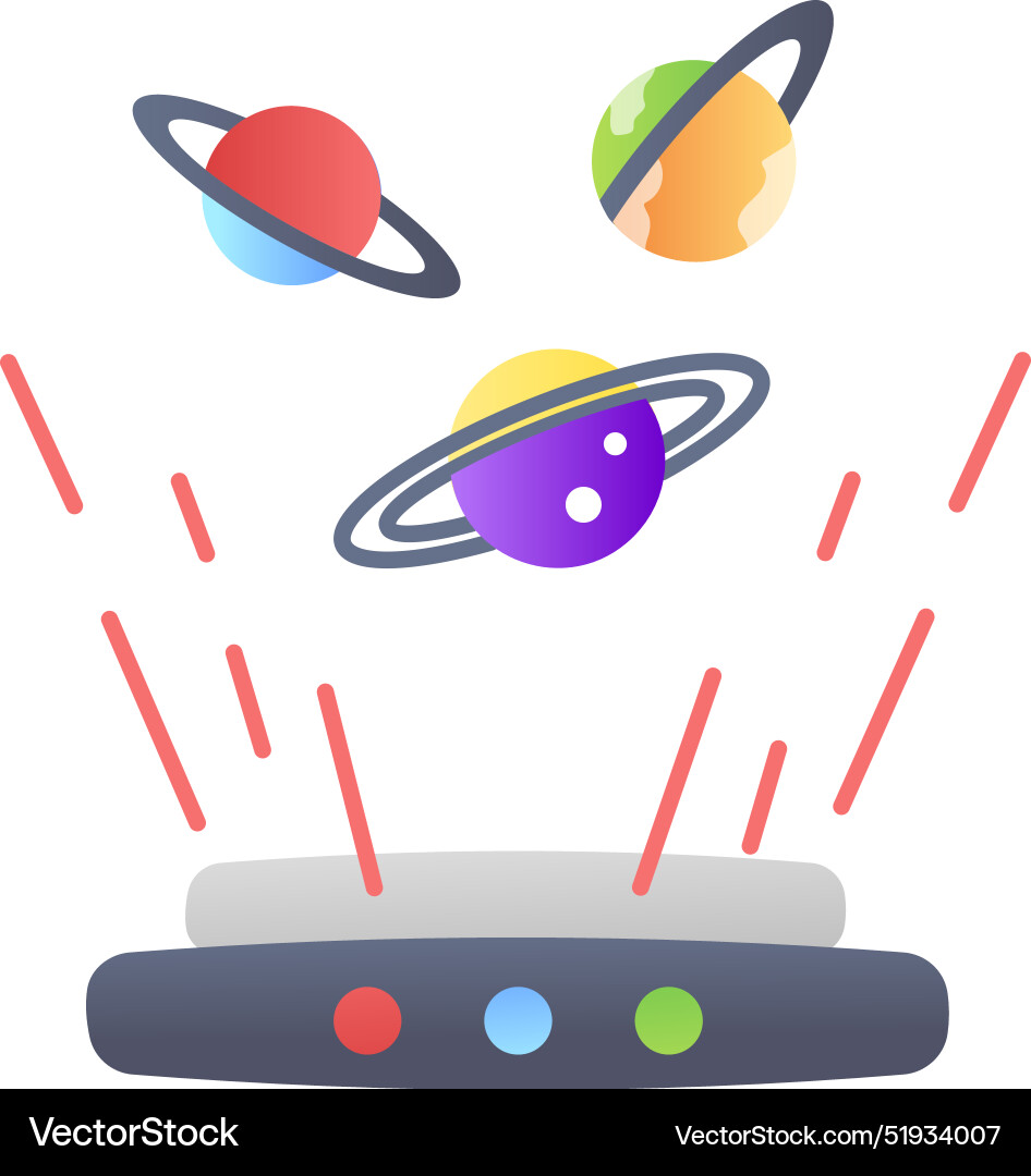 Space hologram Royalty Free Vector Image - VectorStock