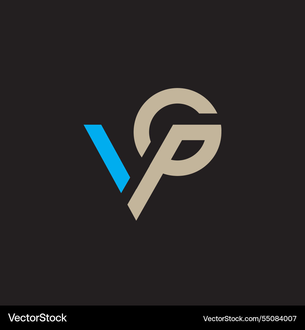Vg letter logo icon concept design template Vector Image