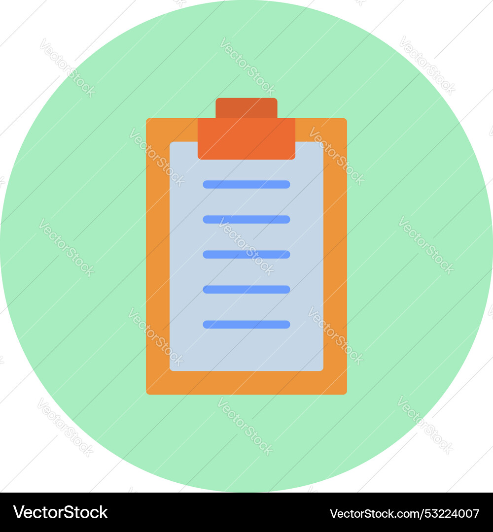 Writing flat circle icon Royalty Free Vector Image