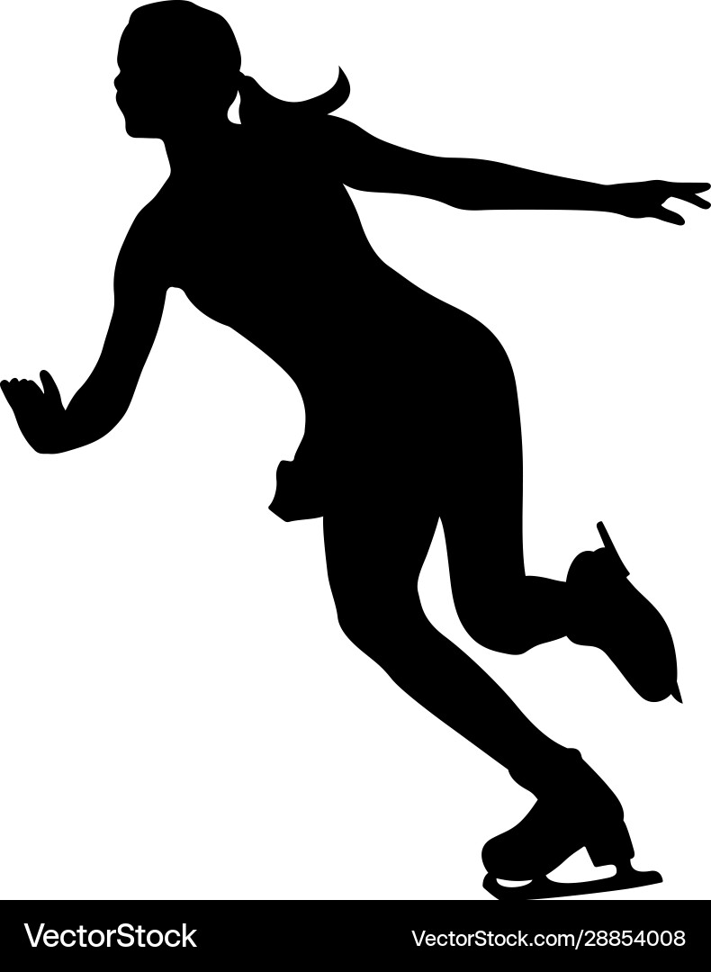 Ice dancing figure skating Royalty Free Vector Image