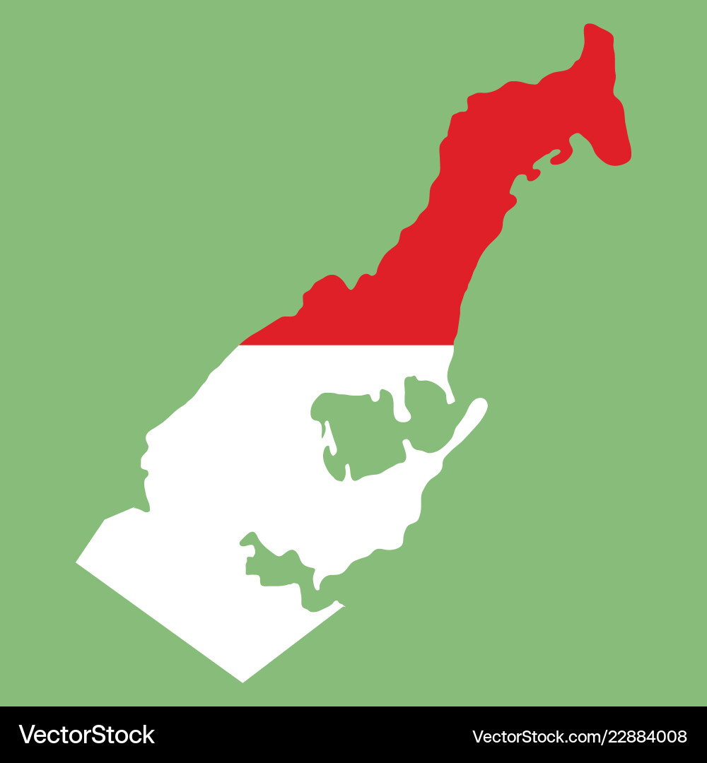 Monaco Flag and Map Royalty Free Vector Image - VectorStock