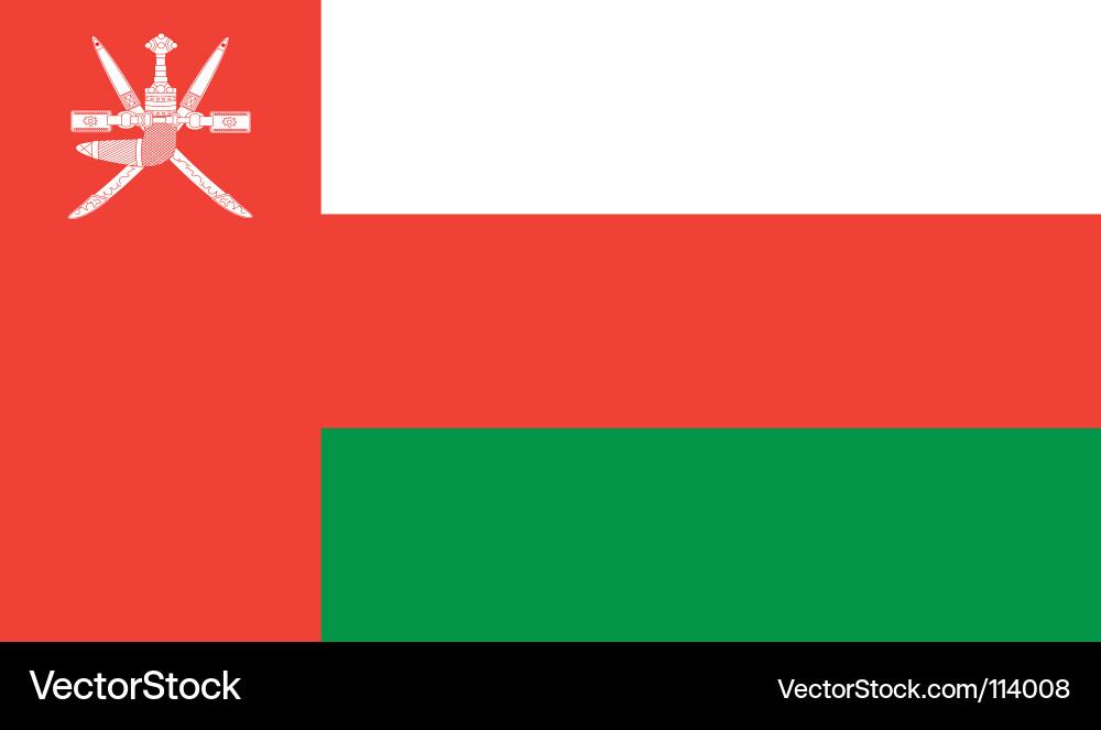 Oman Flag - National Symbol Royalty Free Vector Image