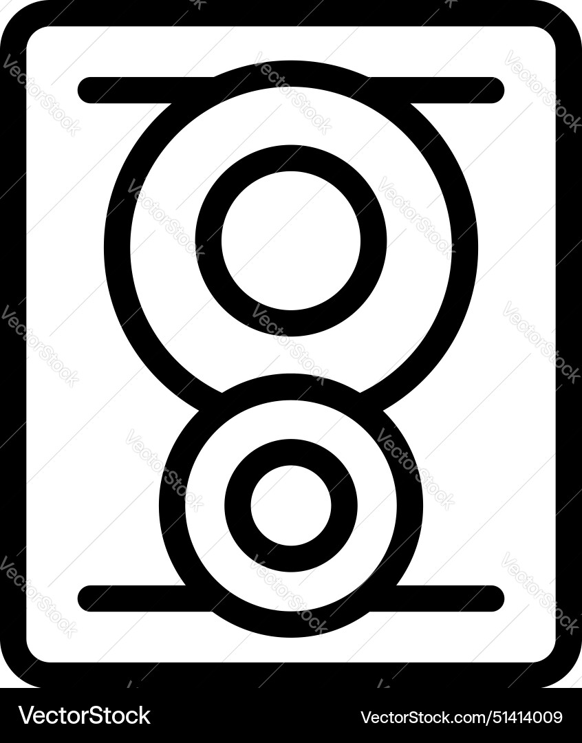 Abstract infinity symbol line art Royalty Free Vector Image