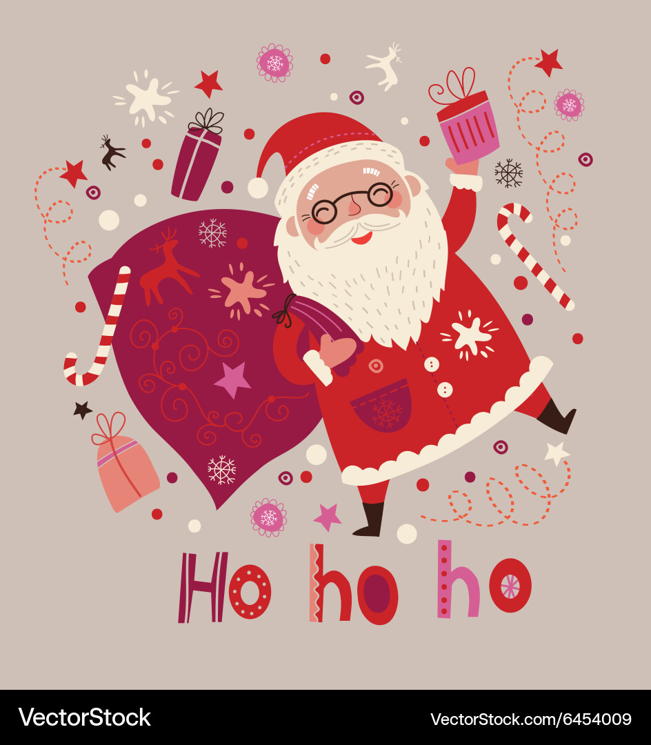 Christmas santa Royalty Free Vector Image - VectorStock