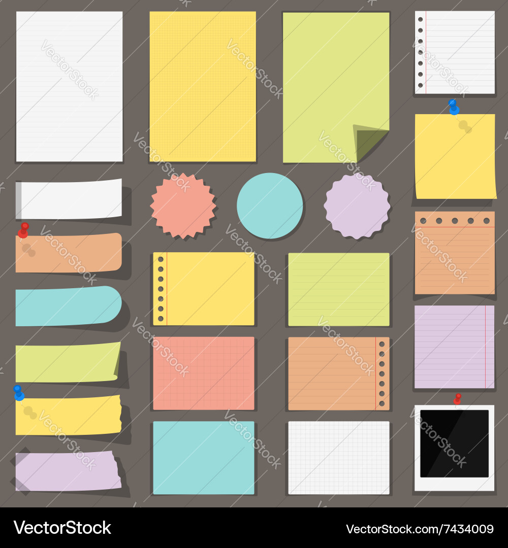 Flat paper Royalty Free Vector Image - VectorStock